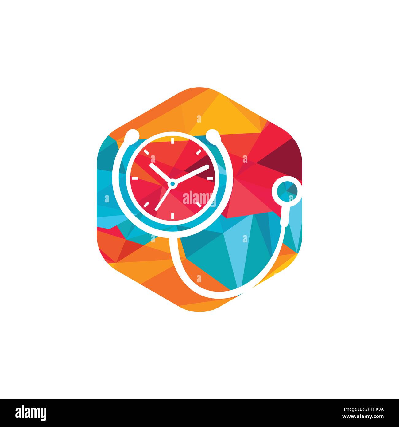 Medical time vector logo design template. Health and medical or ...