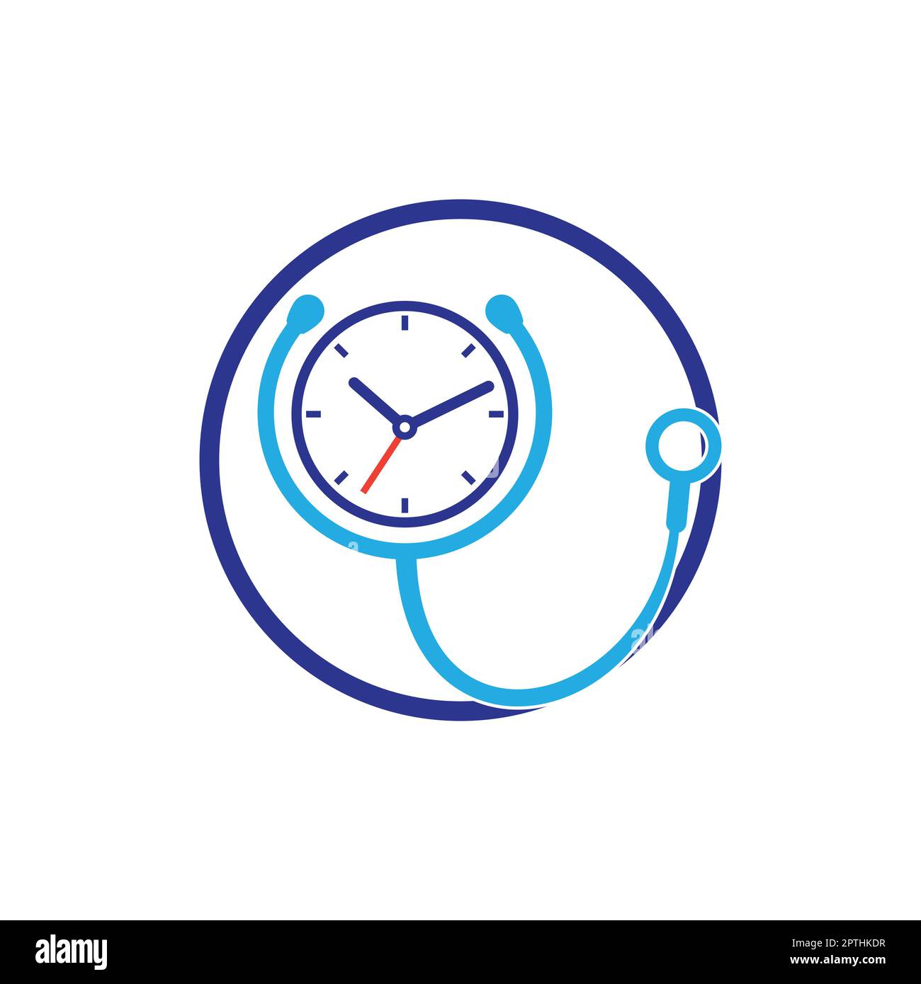 Medical time vector logo design template. Health and medical or ...