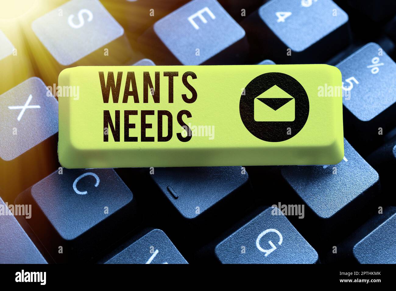 Conceptual caption Wants Needs, Business showcase to have something ...