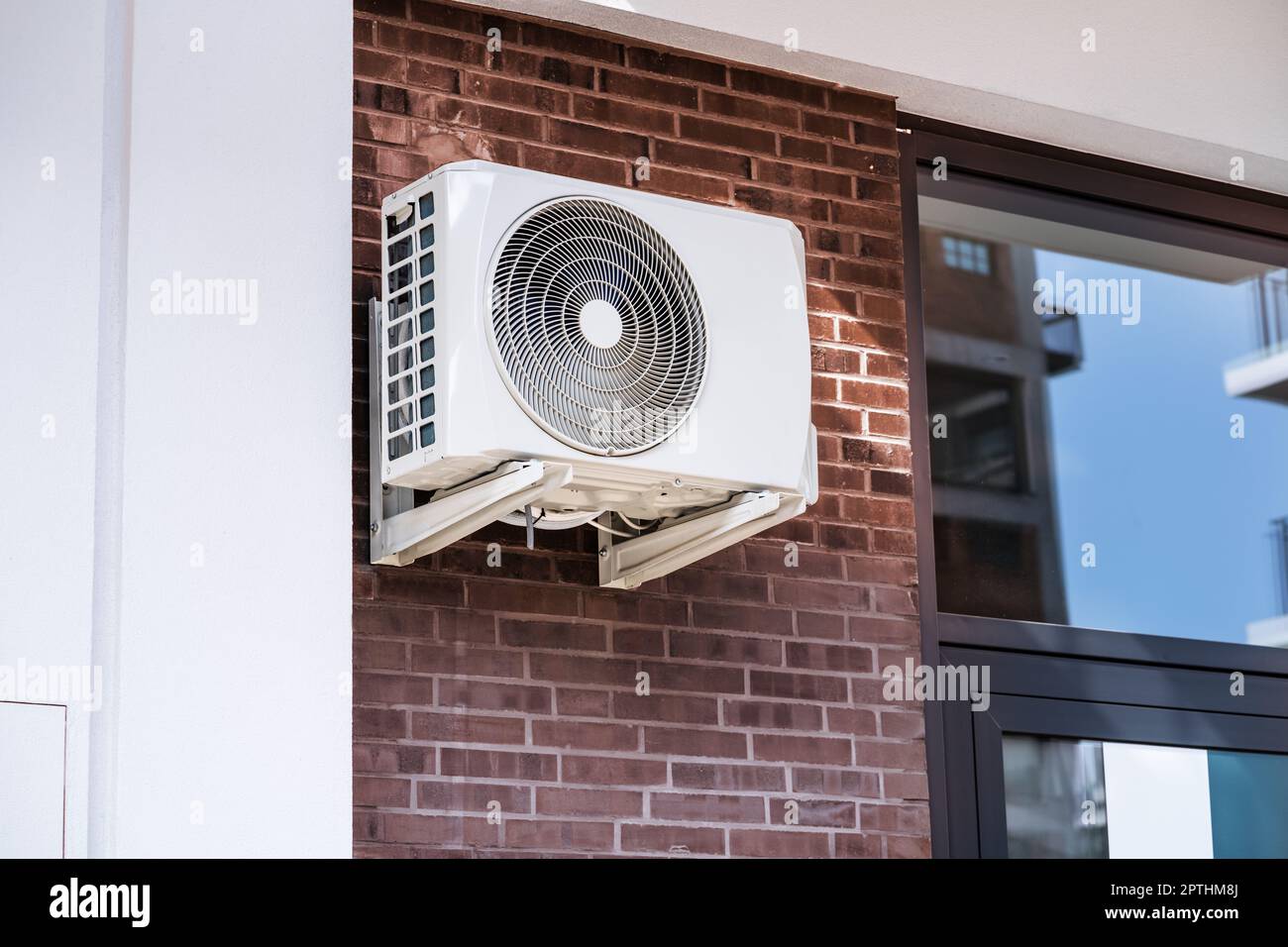 Air Conditioner And Heat Pump. Split HVAC System Unit Stock Photo - Alamy