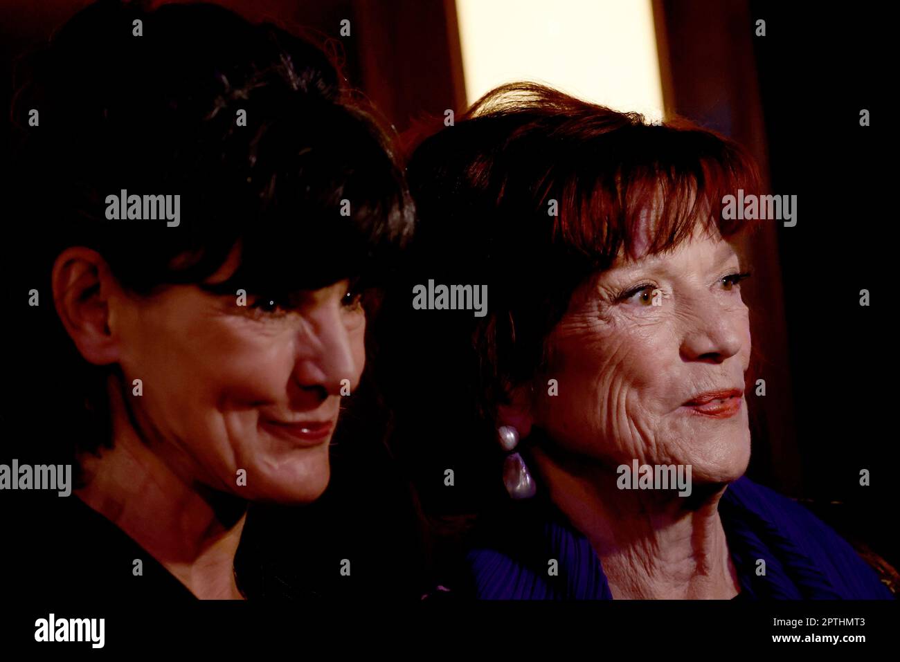Berlin, Germany. 27th Apr, 2023. Tanja Ziegler (l) and Regina Ziegler ...