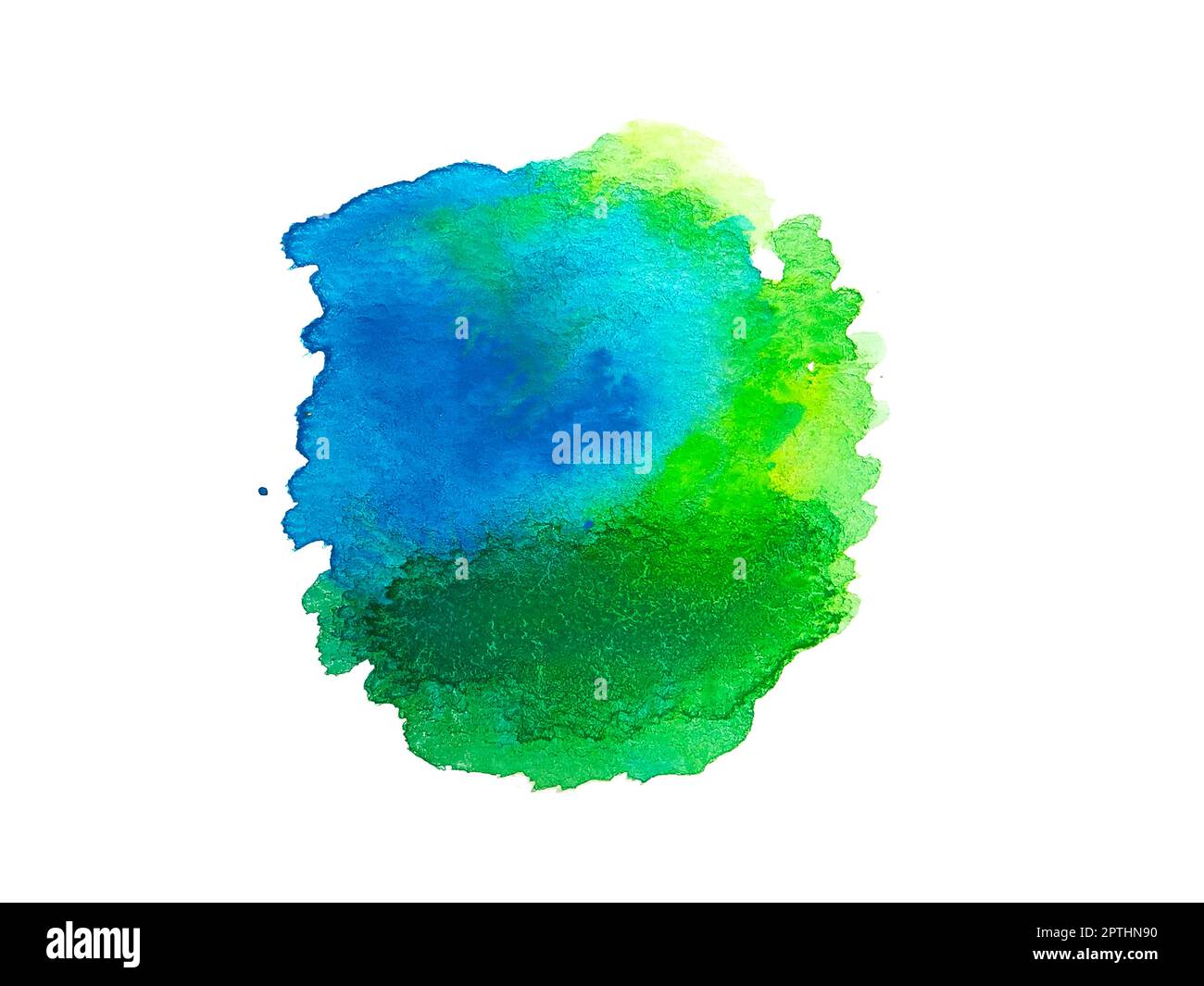 Abstract watercolor hand paint texture, isolated on white background ...