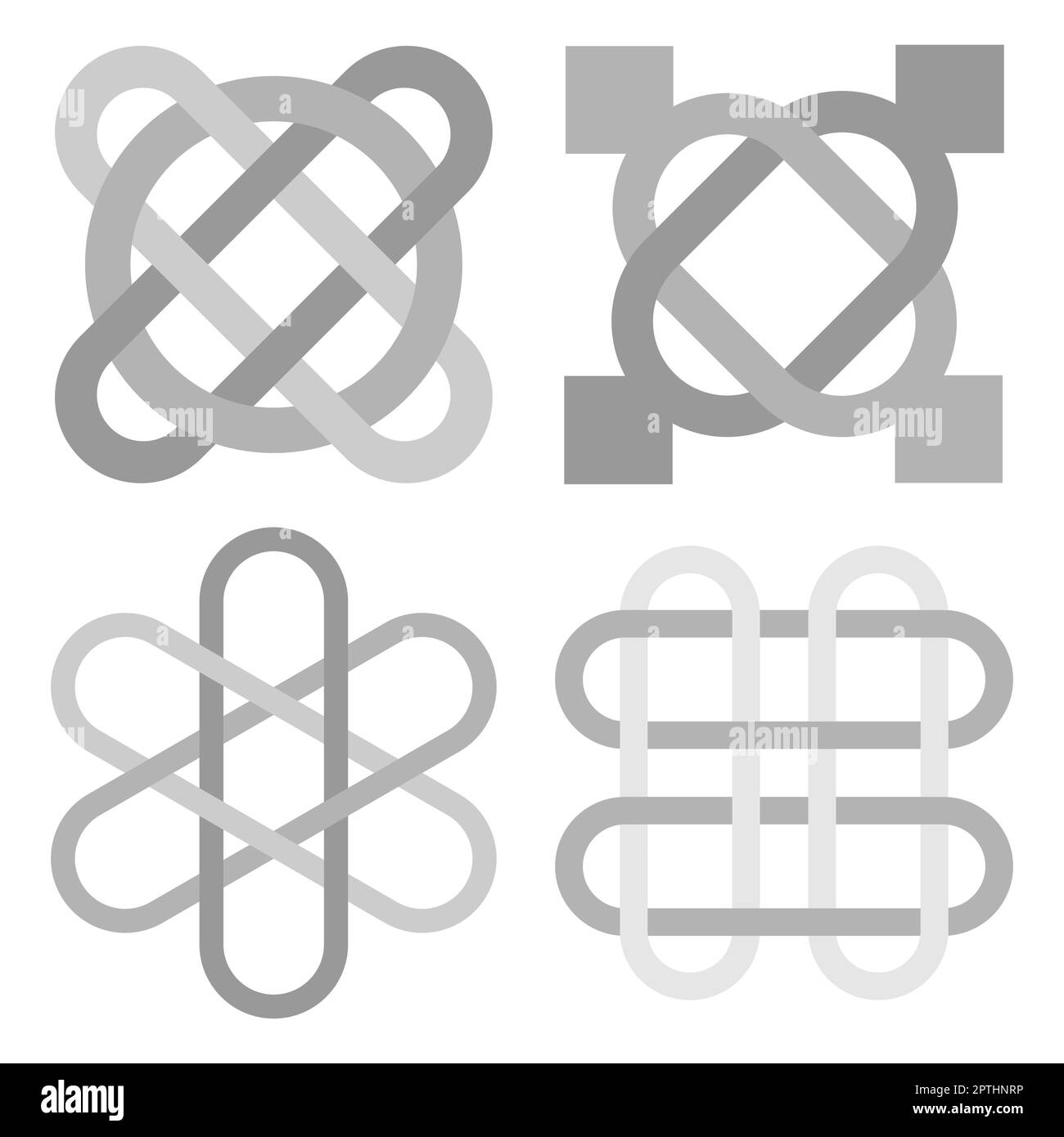 Set of Grey Icons Isolated on White Background Stock Photo - Alamy