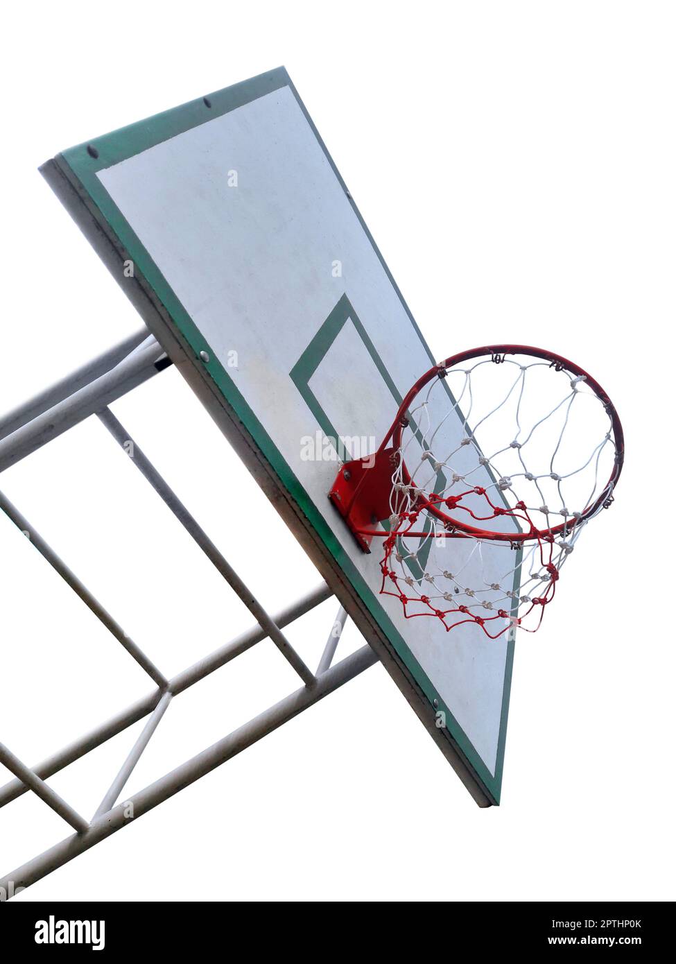 Basketball hoop isolated on white background Stock Photo - Alamy