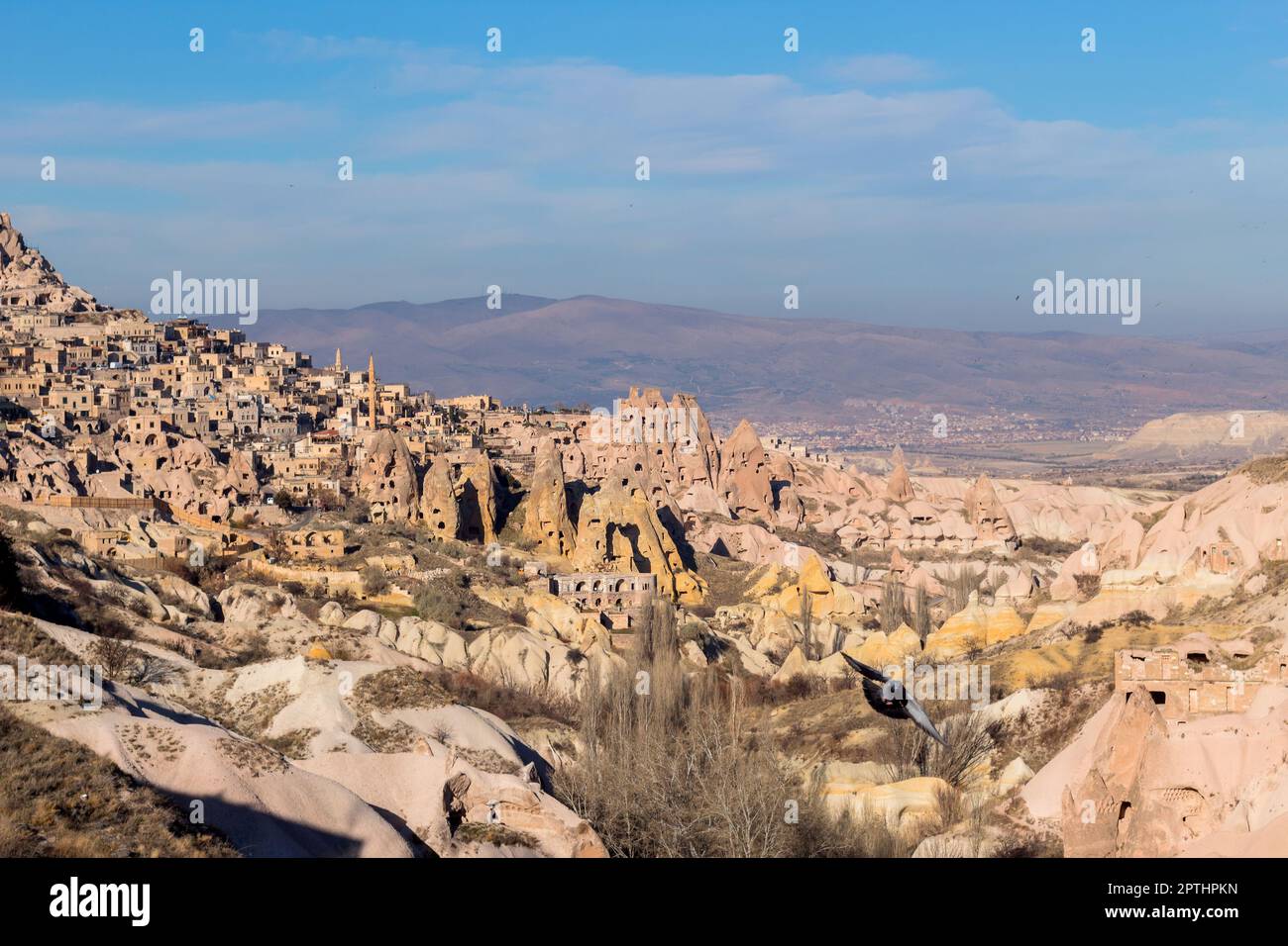 Amazing rocks in Zelve by night. Cappadocia Earth Pyramids. Goreme ...