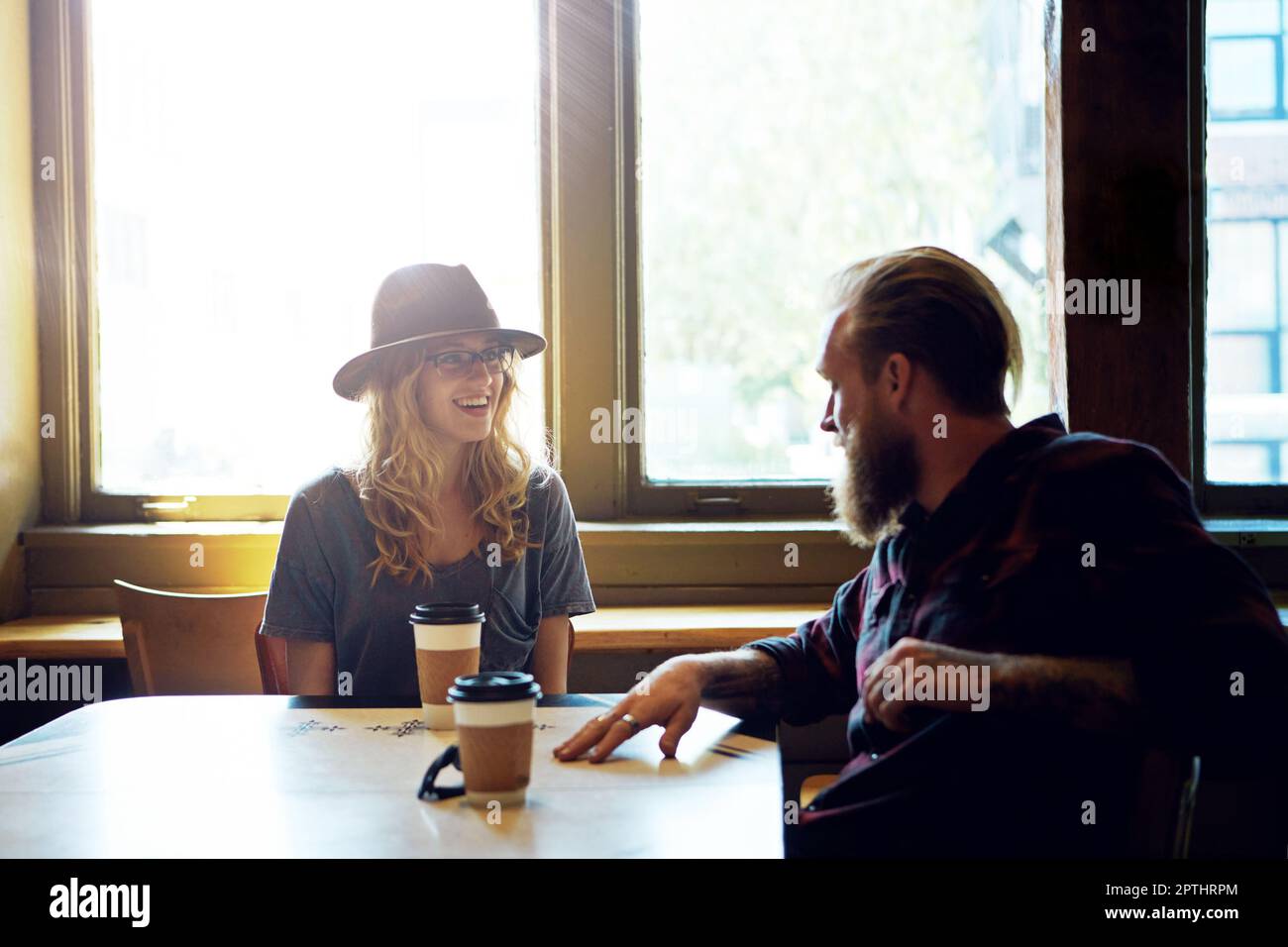 Conversations over coffee hi-res stock photography and images - Alamy