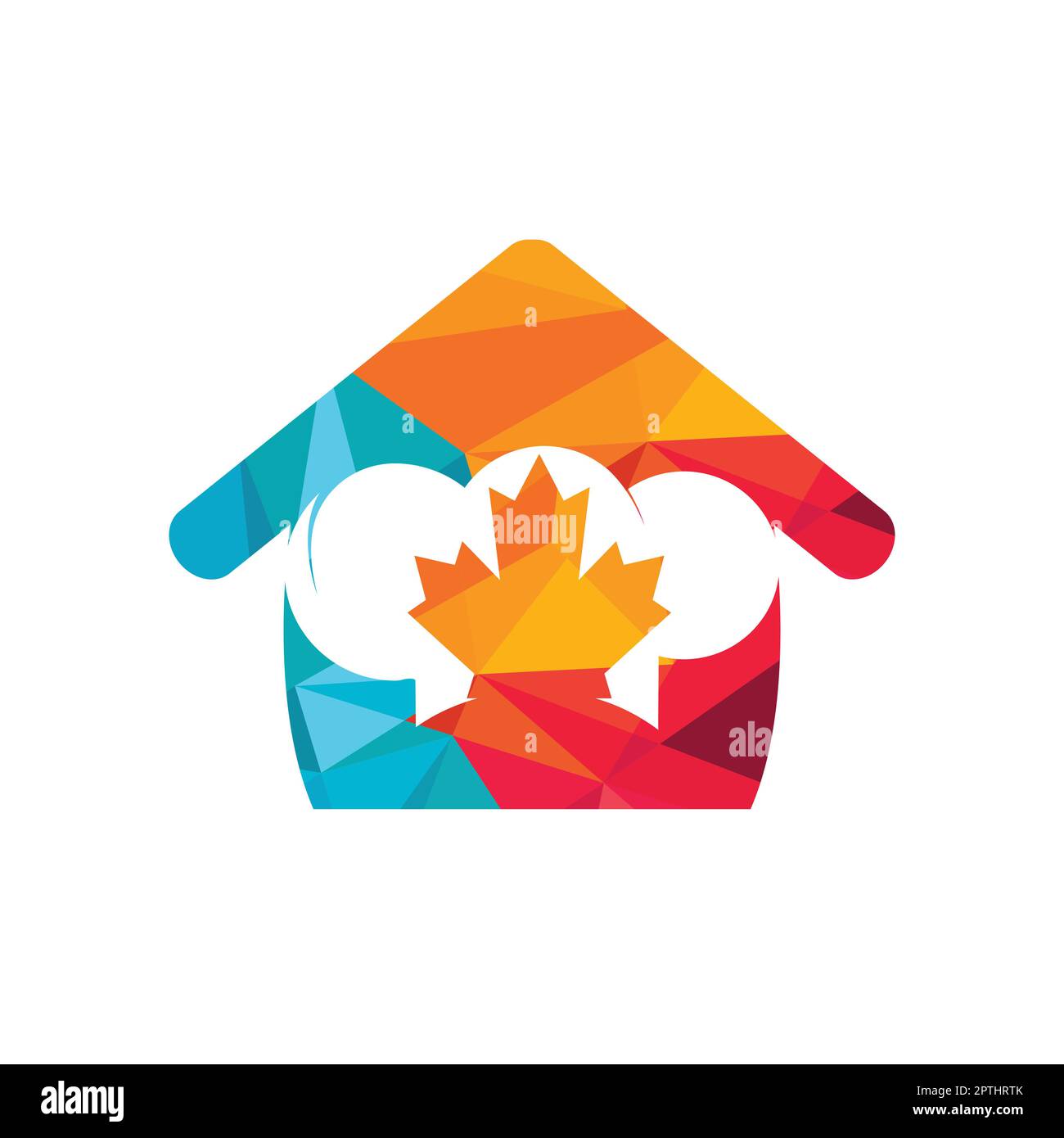 Canadian chef vector logo design template. Maple leaf with chef hat ...