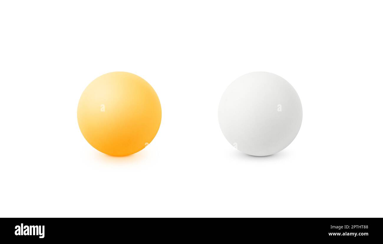 ping pong ball on isolated on white background Stock Photo - Alamy