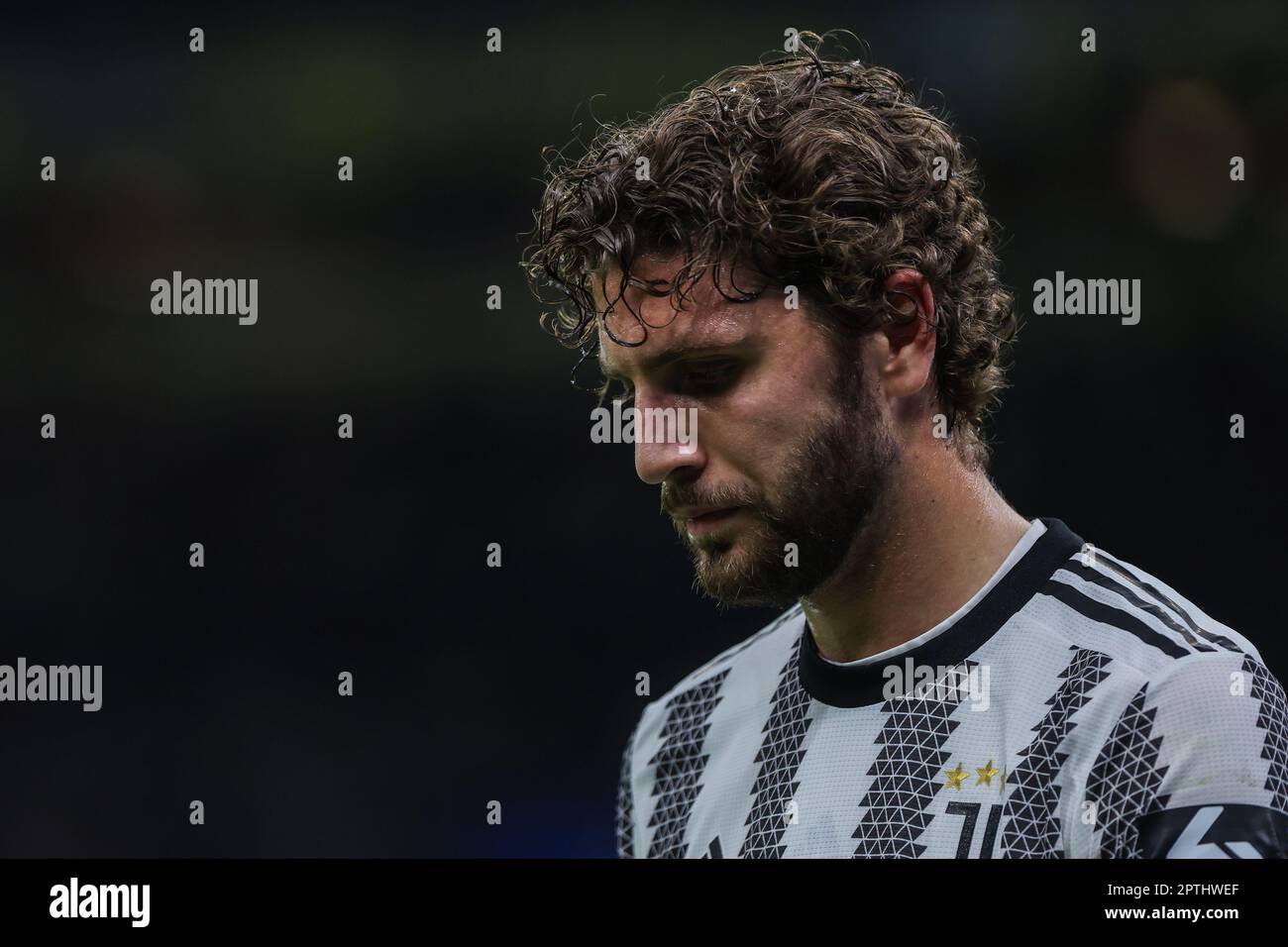 Manuel Locatelli of Juventus FC looks on during Coppa Italia 2022/23 ...