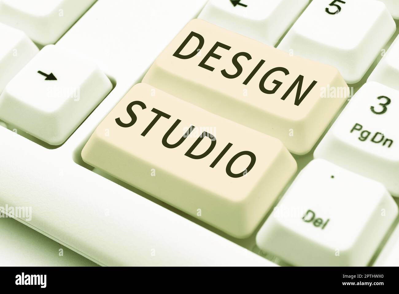 Sign displaying Design Studio, Word Written on work environment ...