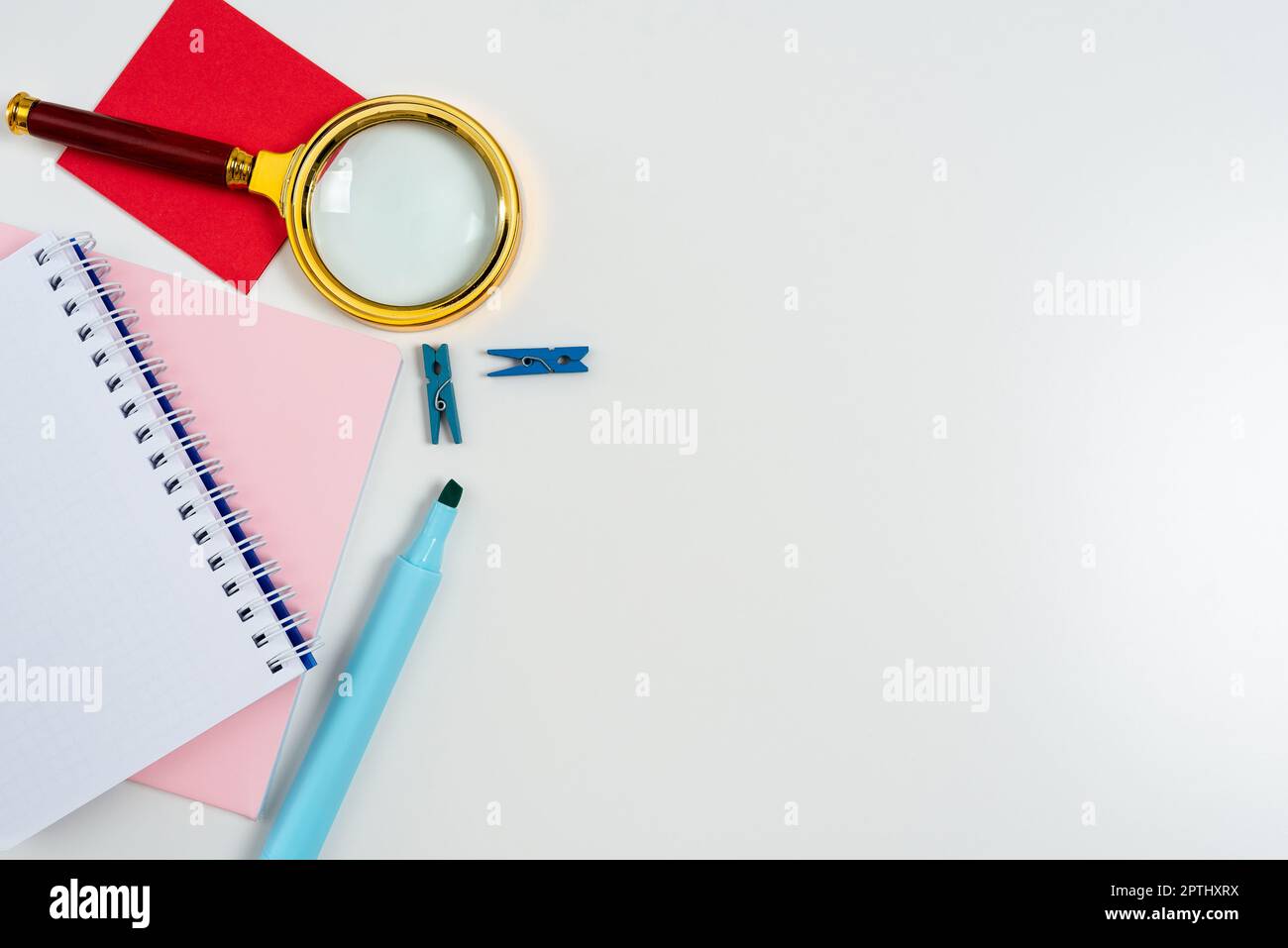 Multiple Assorted Collection Office Stationery Photo Placed Over Table ...