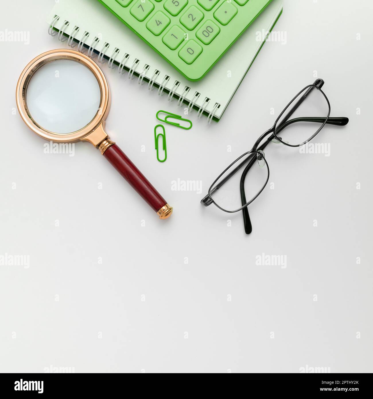 Multiple Assorted Collection Office Stationery Photo Placed Over Table ...