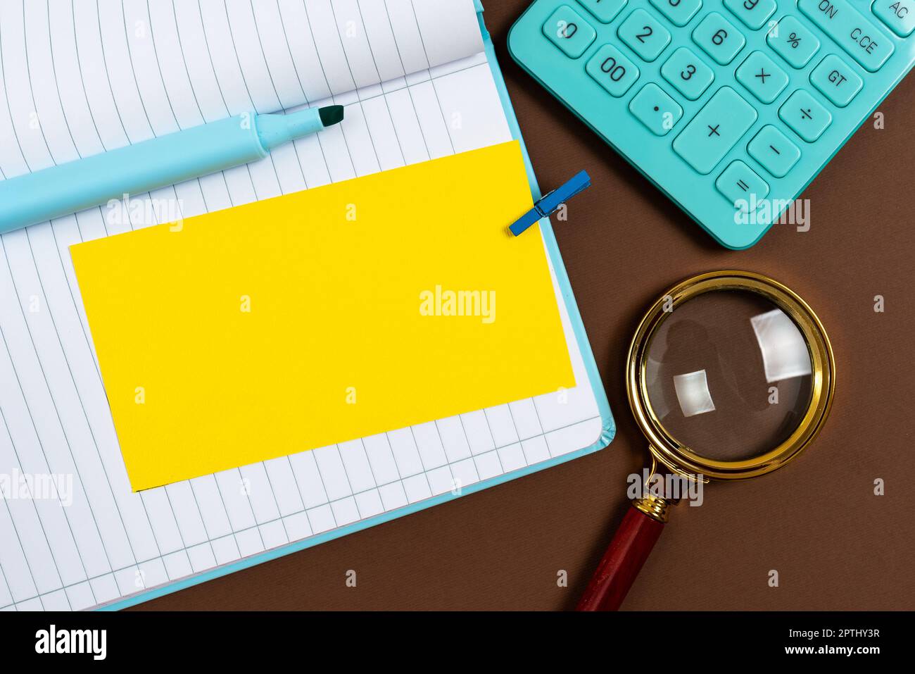 Multiple Assorted Collection Office Stationery Photo Placed Over Table ...