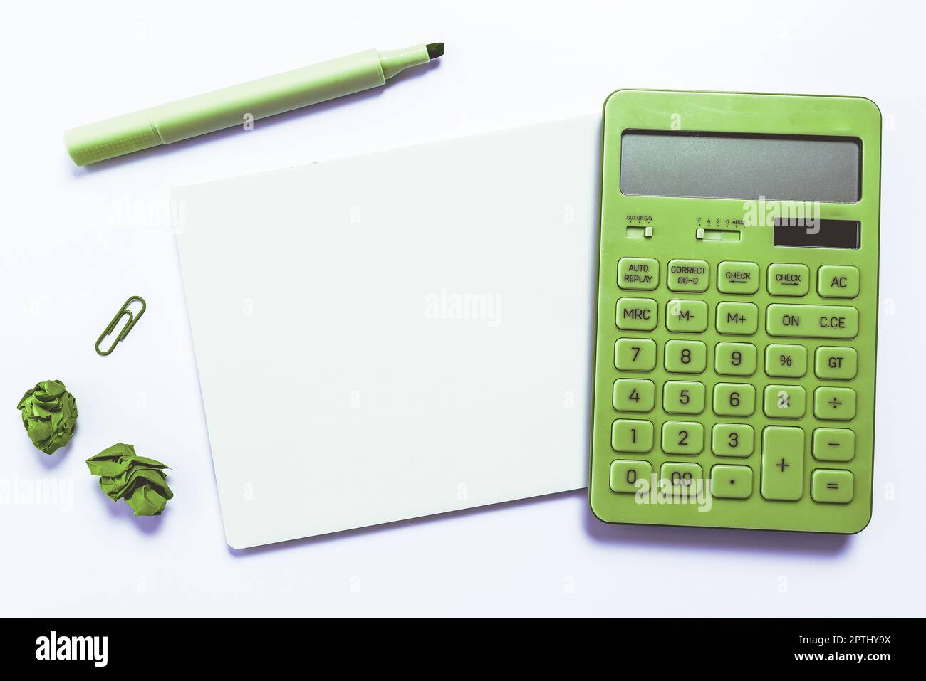 Multiple Assorted Collection Office Stationery Photo Placed Over Table ...