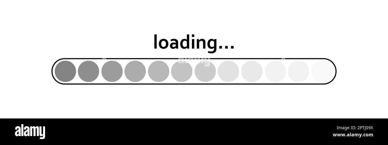 Download status scale, download progress on white background - Vector ...