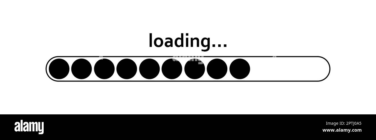 Download status scale, download progress on white background - Vector ...