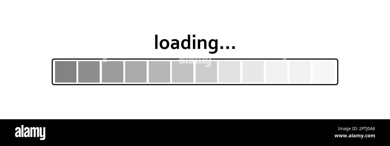 Download status scale, download progress on white background - Vector ...
