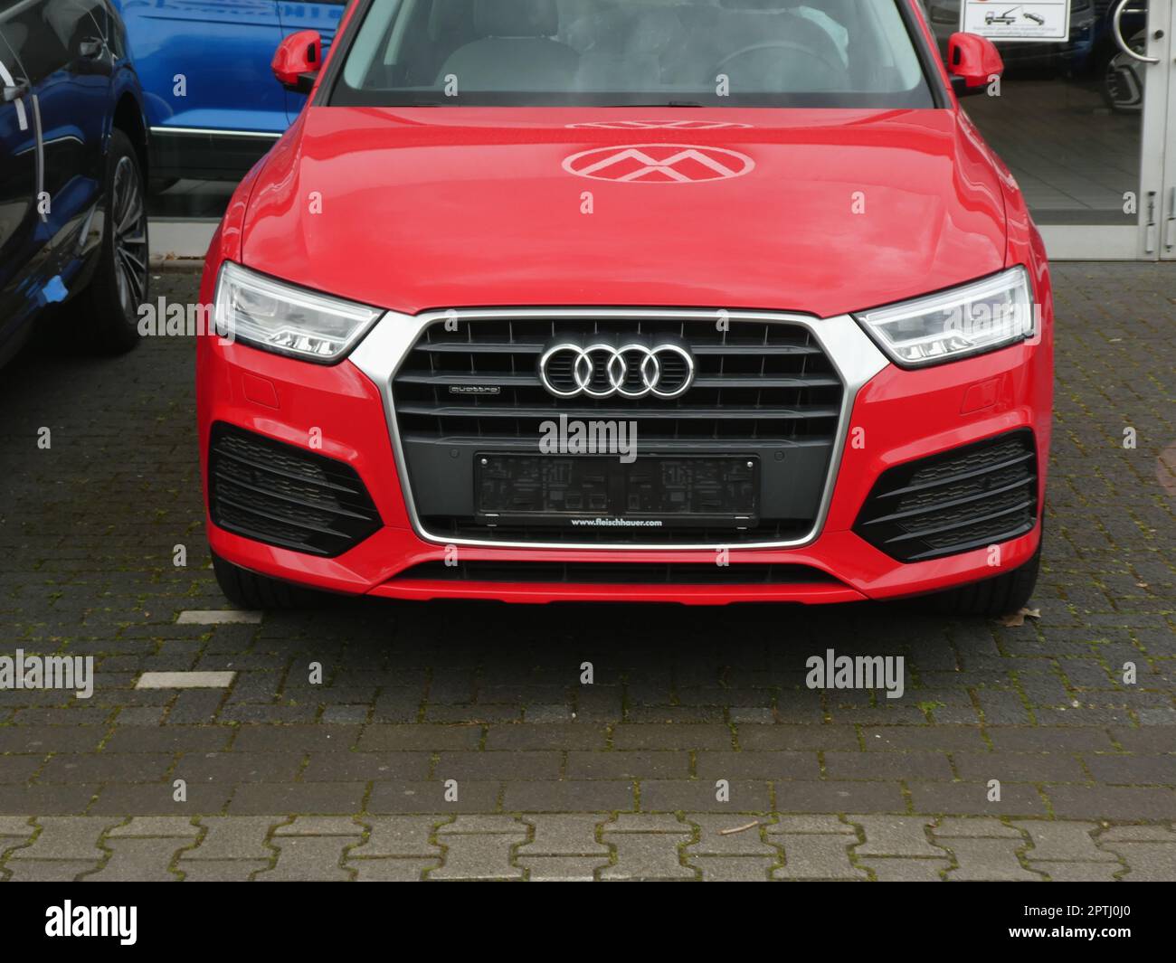 Cologne, Germany. 23rd Apr, 2023. Logo, lettering, emblem of the car ...