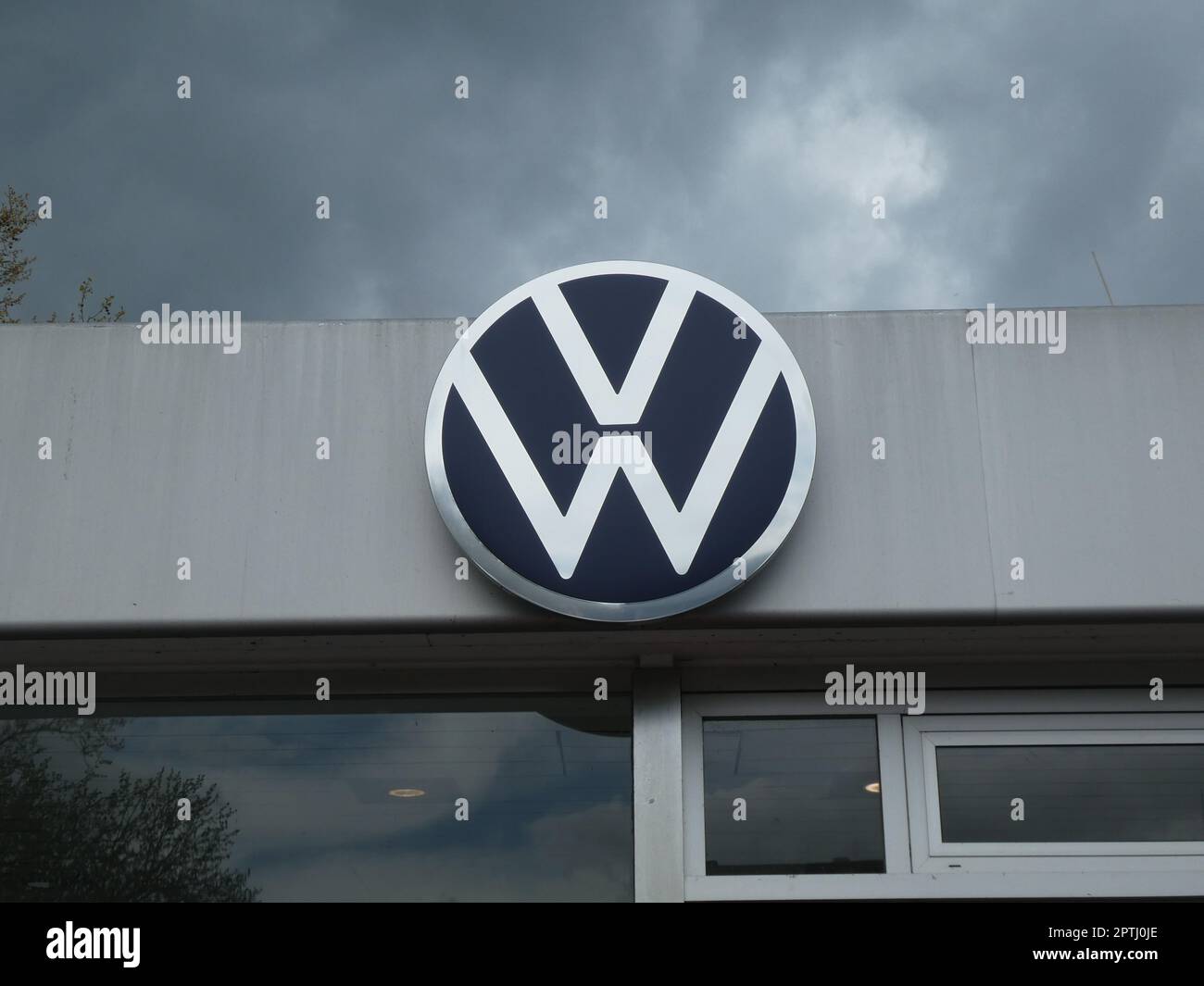 Cologne, Germany. 23rd Apr, 2023. Logo, lettering of car manufacturer ...