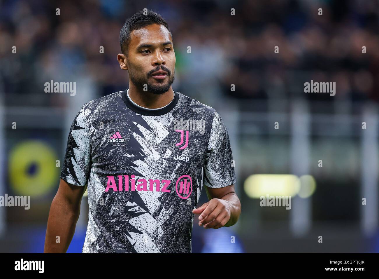 Alex Sandro of Juventus FC looks on during Coppa Italia 2022/23 Semi ...