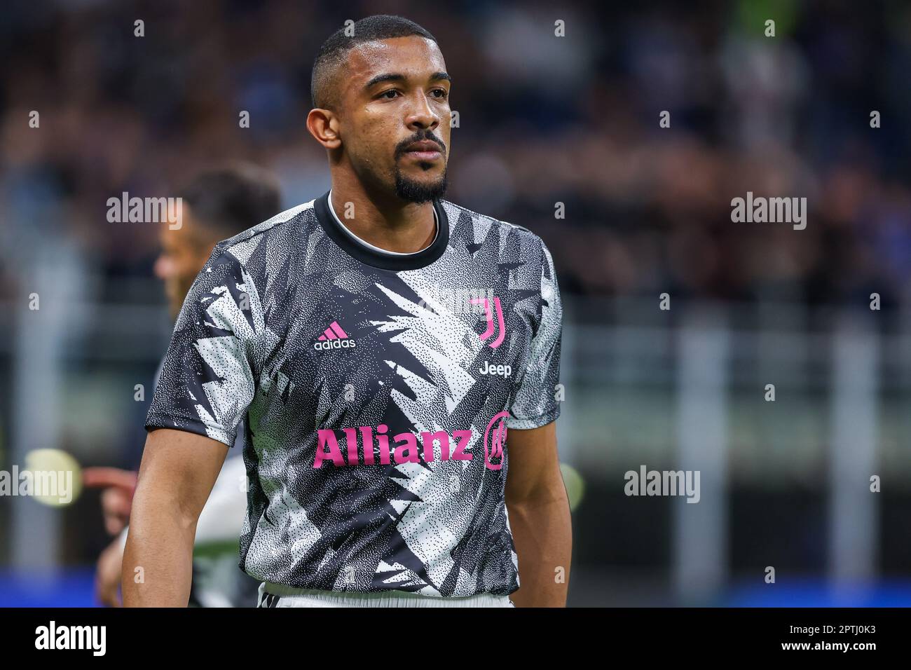 Bremer of Juventus FC looks on during Coppa Italia 2022/23 Semi Final ...