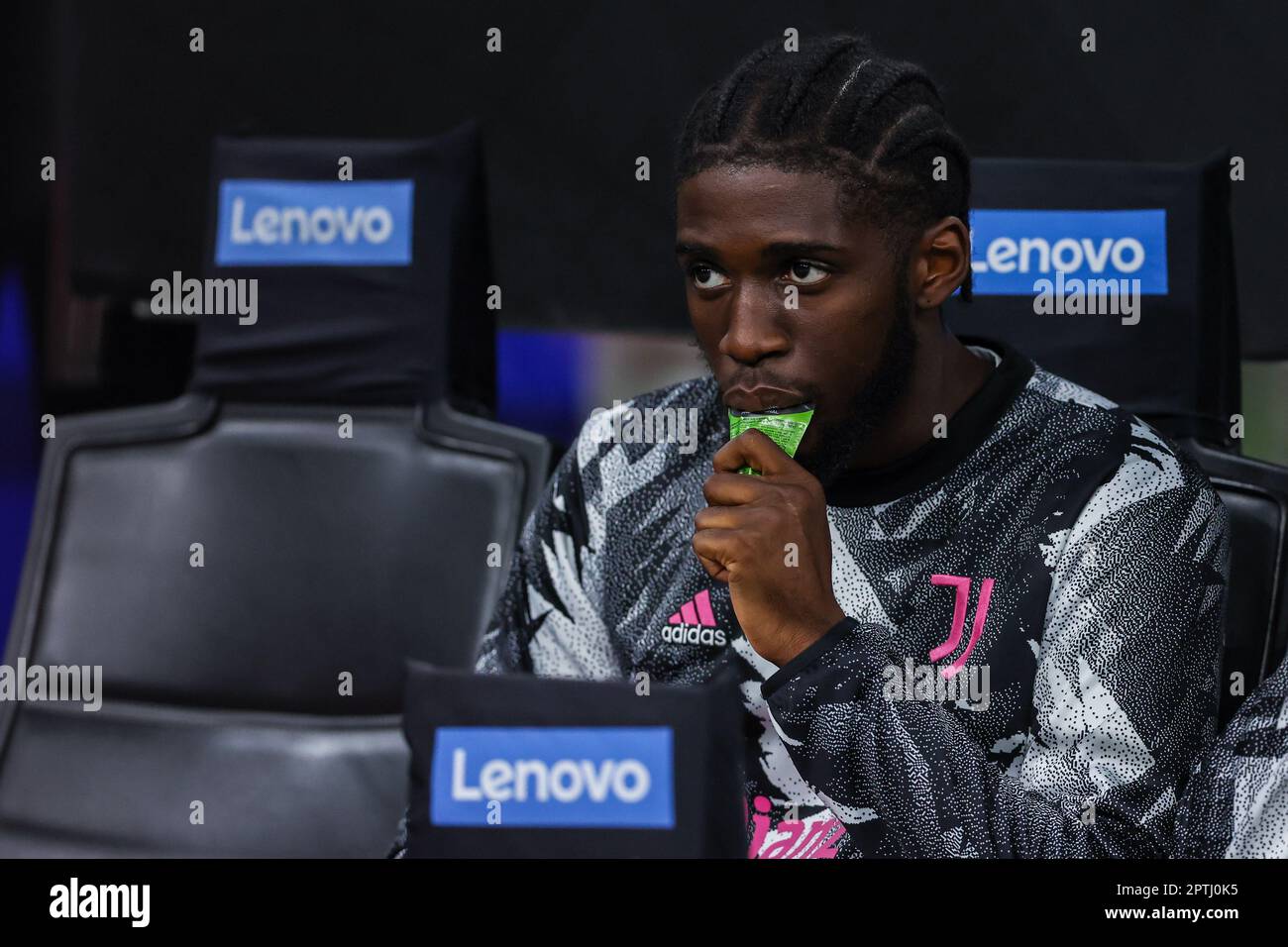 Samuel Iling of Juventus FC looks on during Coppa Italia 2022/23 Semi ...