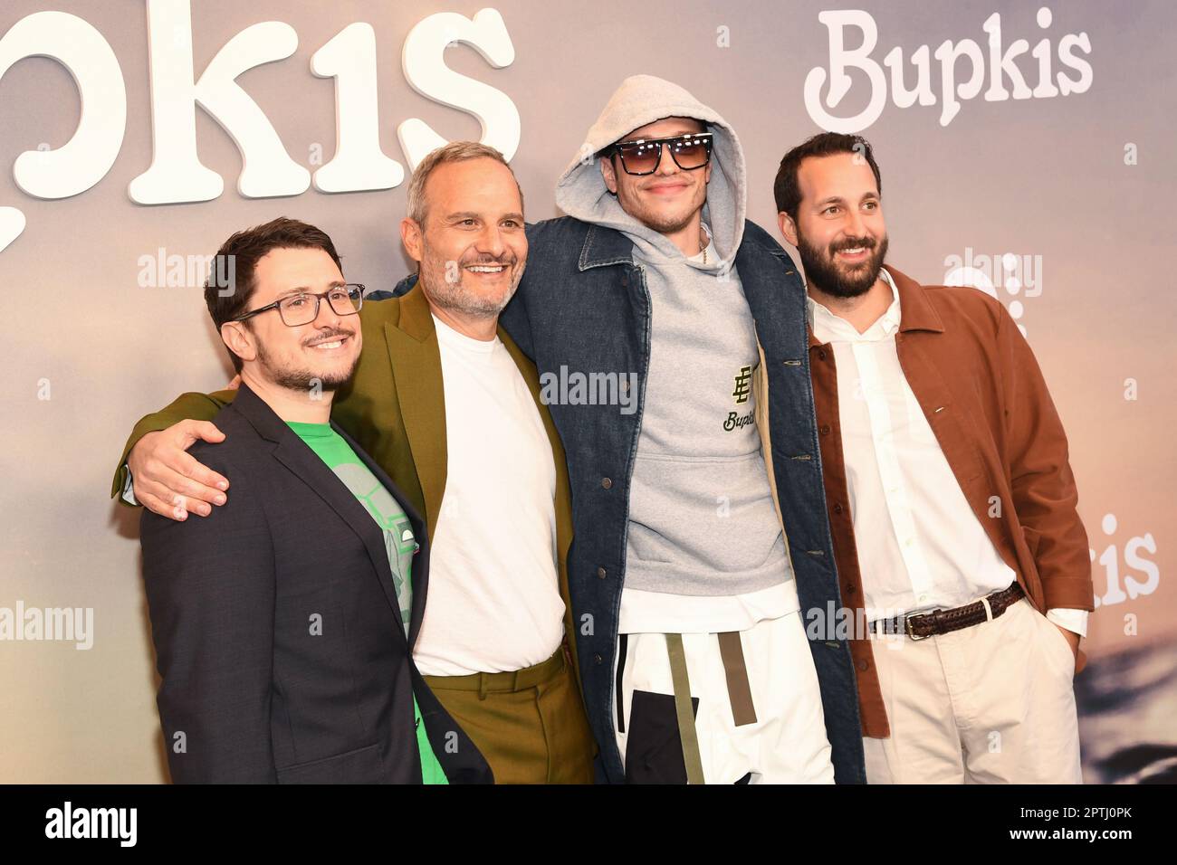 New York, USA. 27th Apr, 2023. Dave Sirus, Judah Miller, Pete Davidson ...