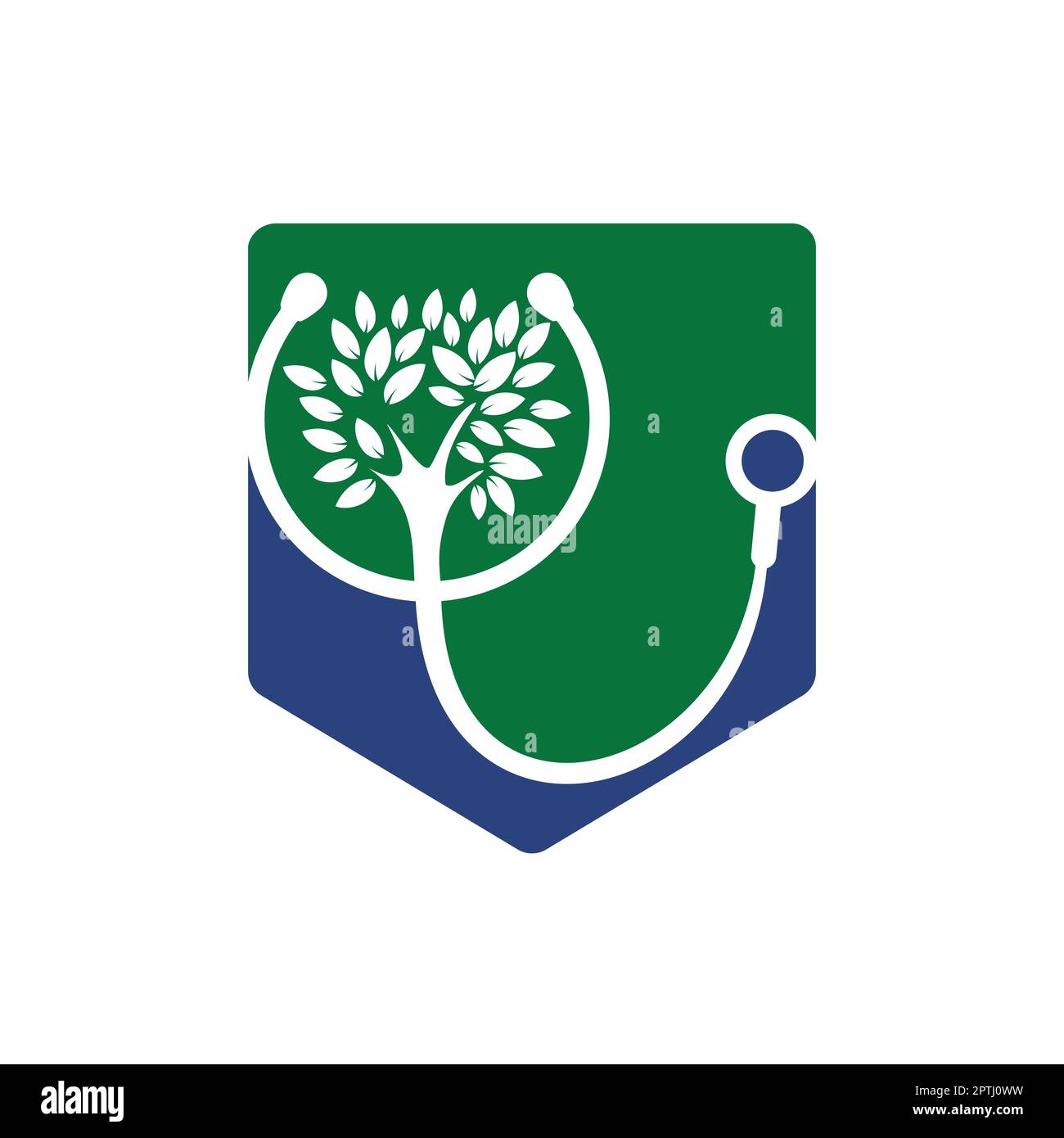 Health stethoscope vector logo design. Stethoscope with tree icon ...