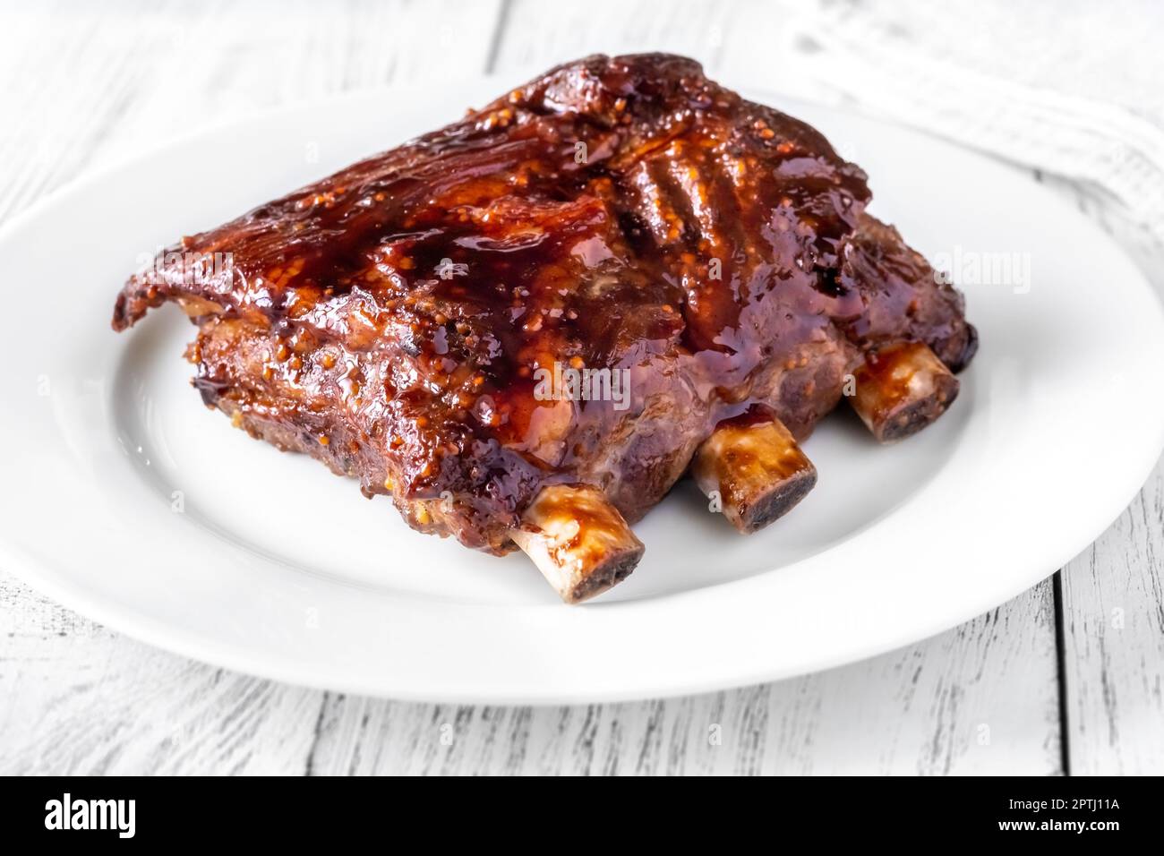 Bbq whole pork spare ribs rack hi-res stock photography and images - Alamy