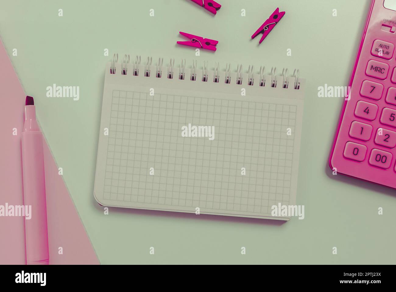 Multiple Assorted Collection Office Stationery Photo Placed Over Table ...
