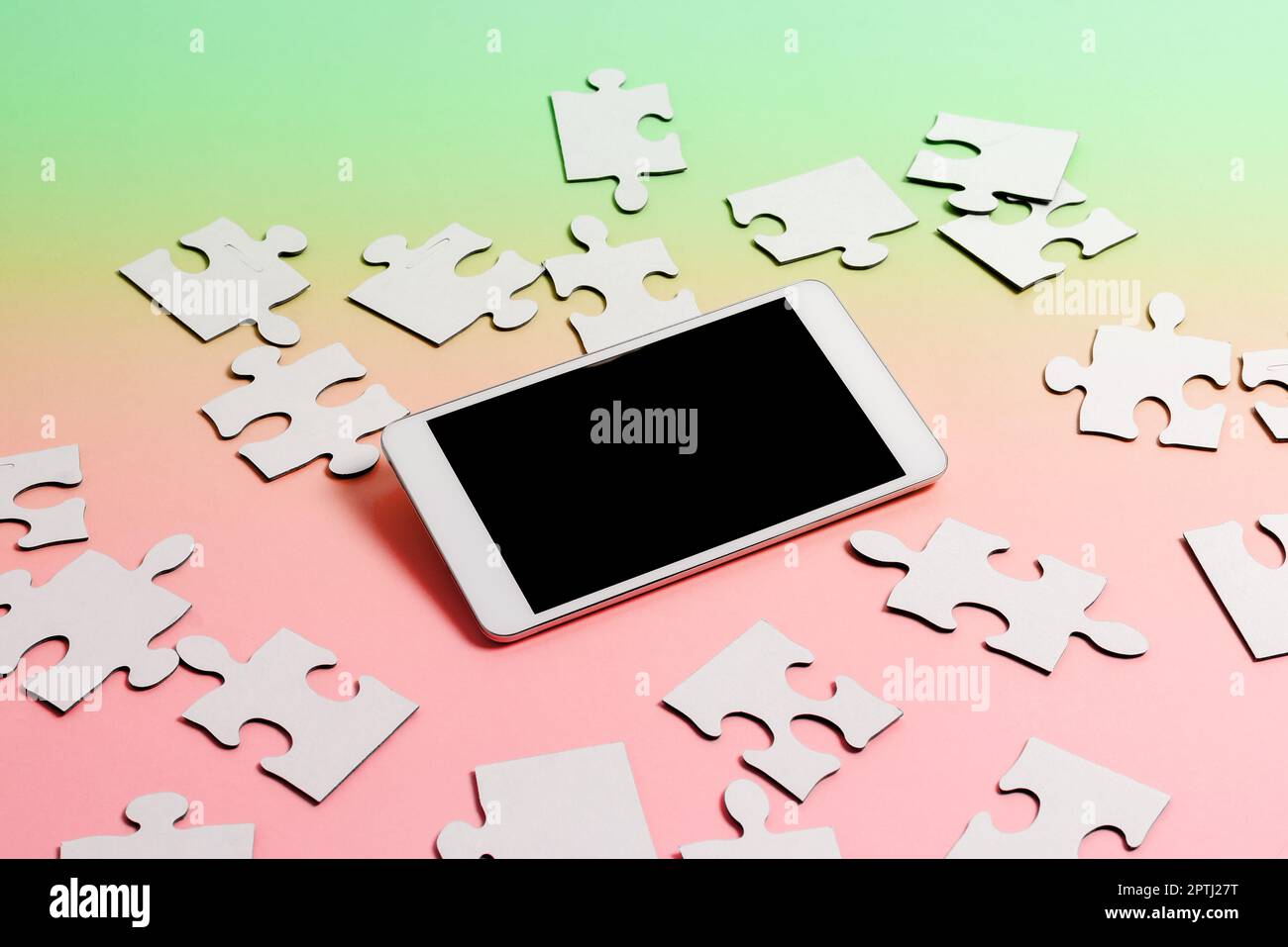 Mobile Phone Screen With Important Message On Desk Stock Photo - Alamy