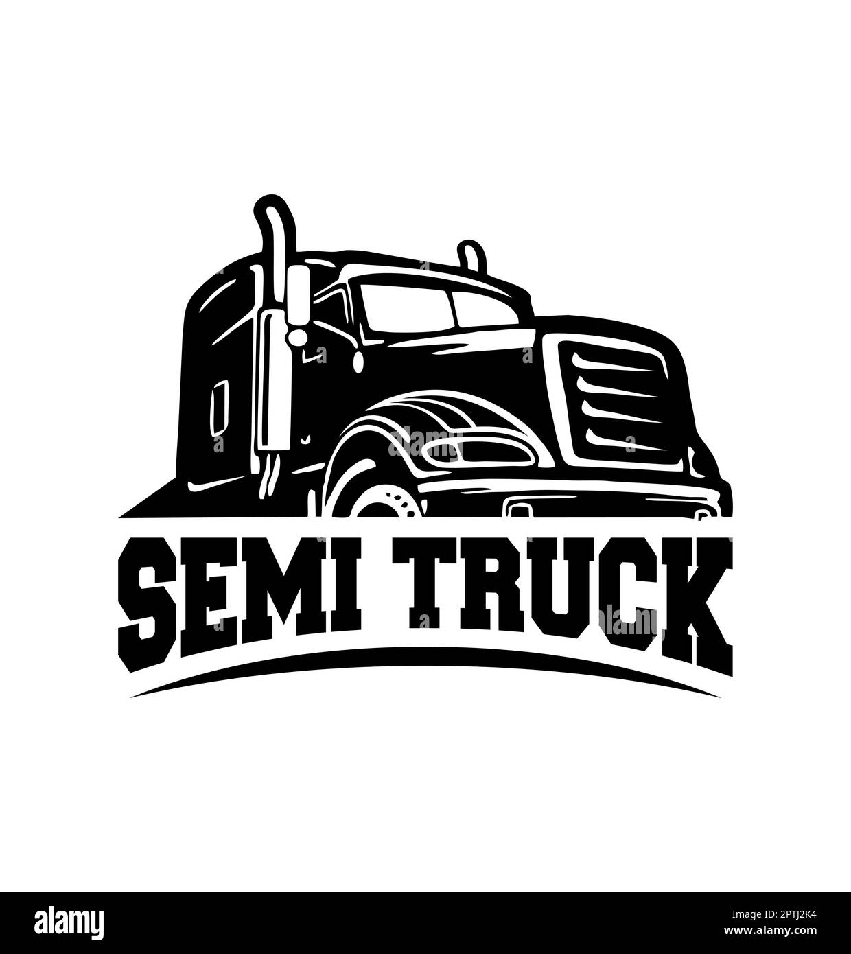 Semi Truck Logo Cargo Delivery Service Stock Vector Image & Art - Alamy