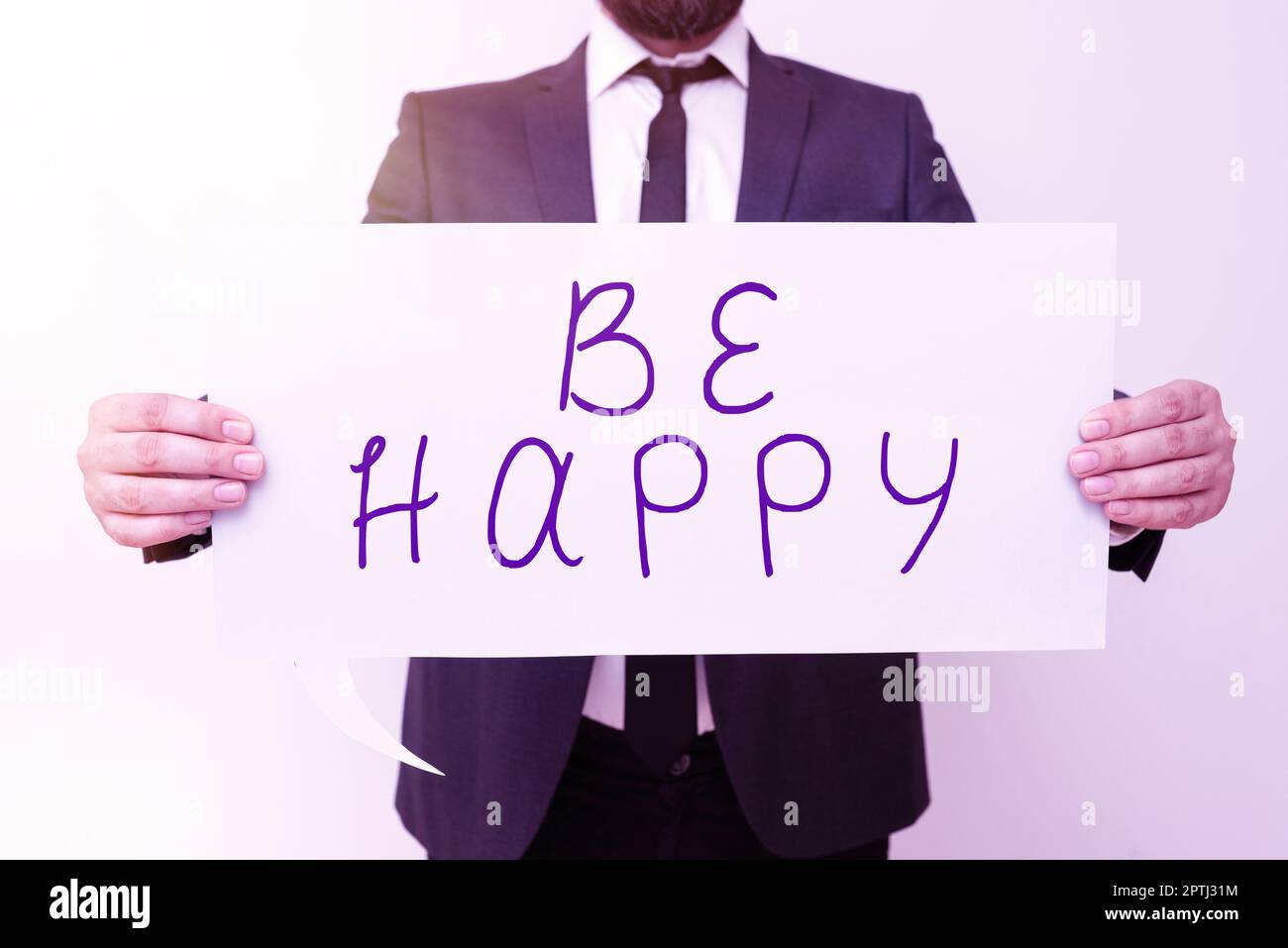 Hand writing sign Be Happy, Internet Concept live every moment as the ...