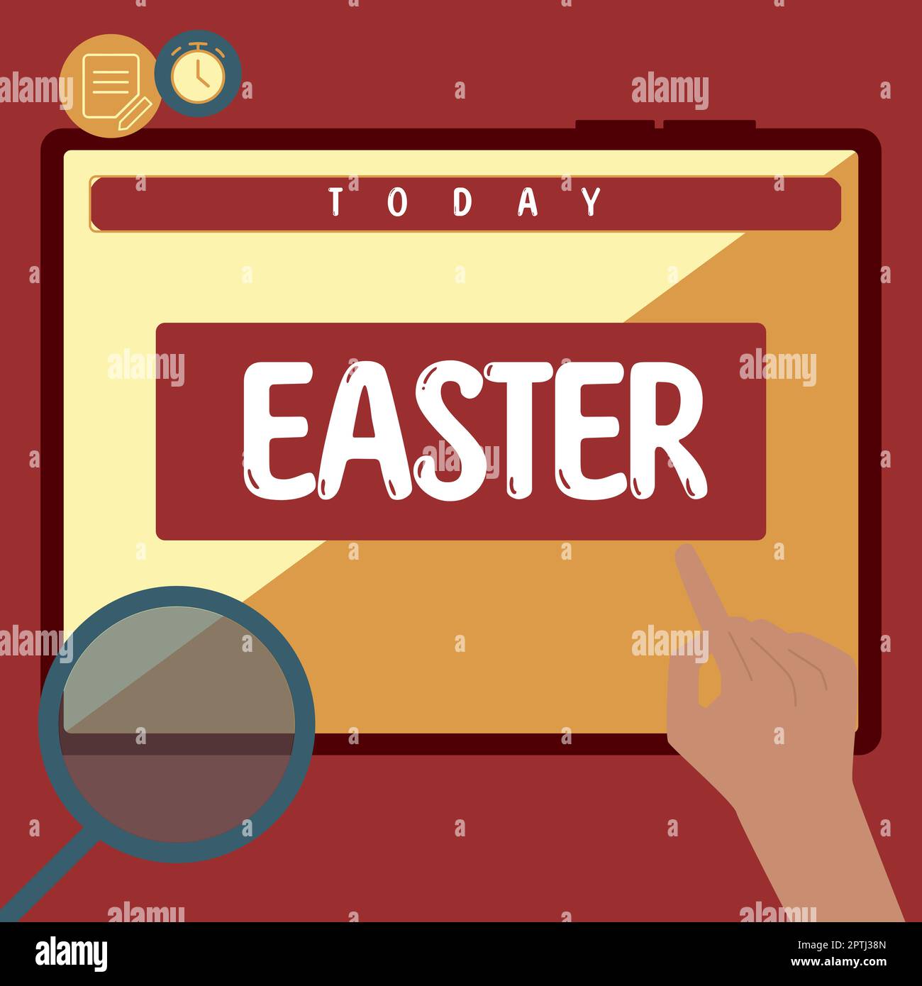 Text caption presenting Easter, Internet Concept holiday commemorating ...