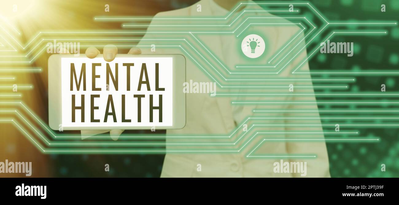 Handwriting text Mental Health, Conceptual photo state of the emotional ...