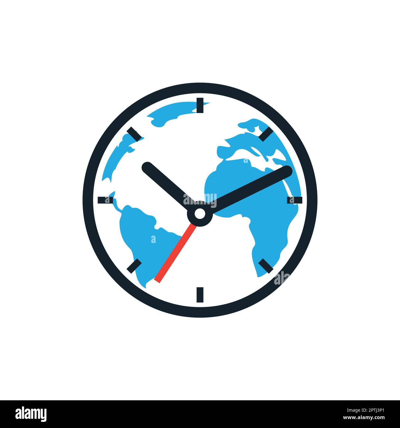 Time world vector logo design template. Time planet symbol or icon ...