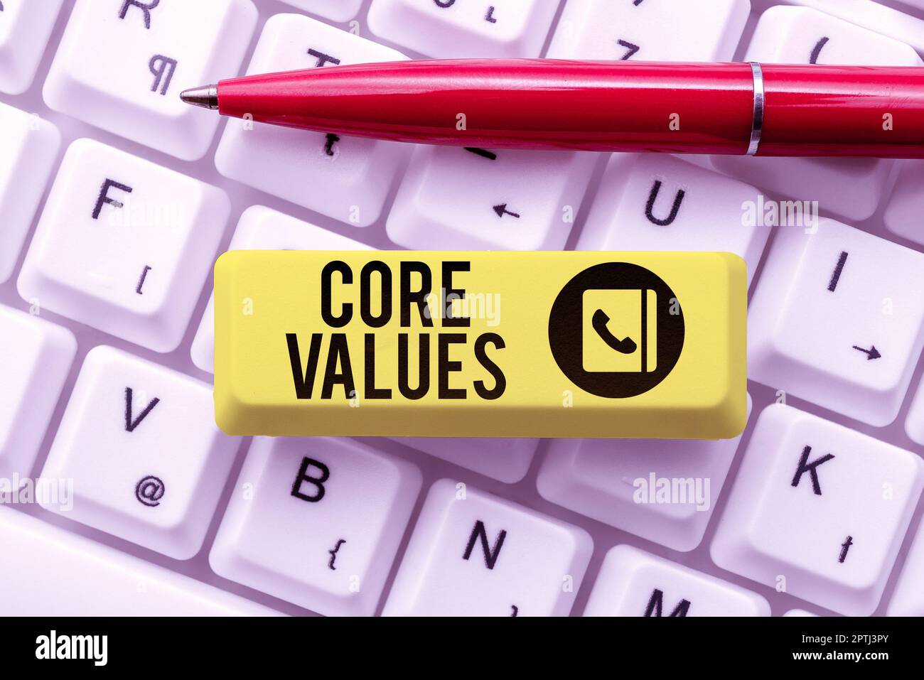 Inspiration showing sign Core Values, Business approach principles ...