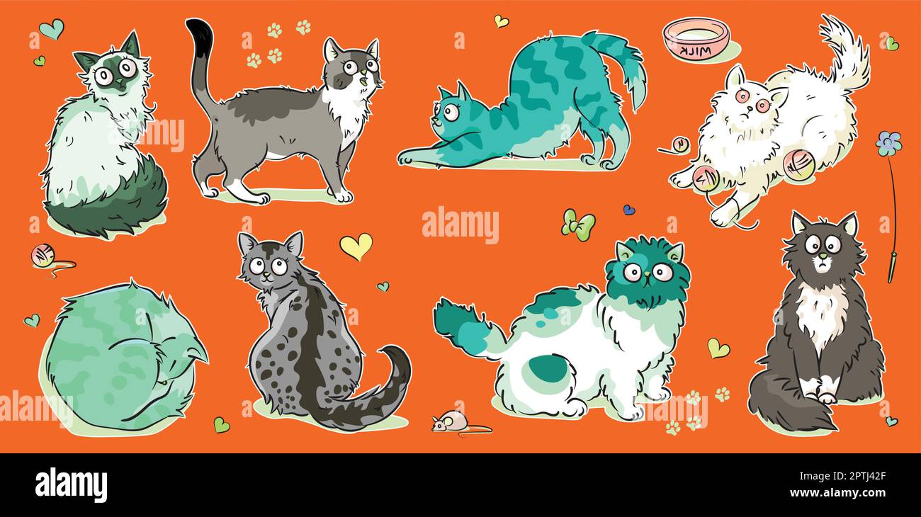Animals in different poses hi-res stock photography and images - Alamy