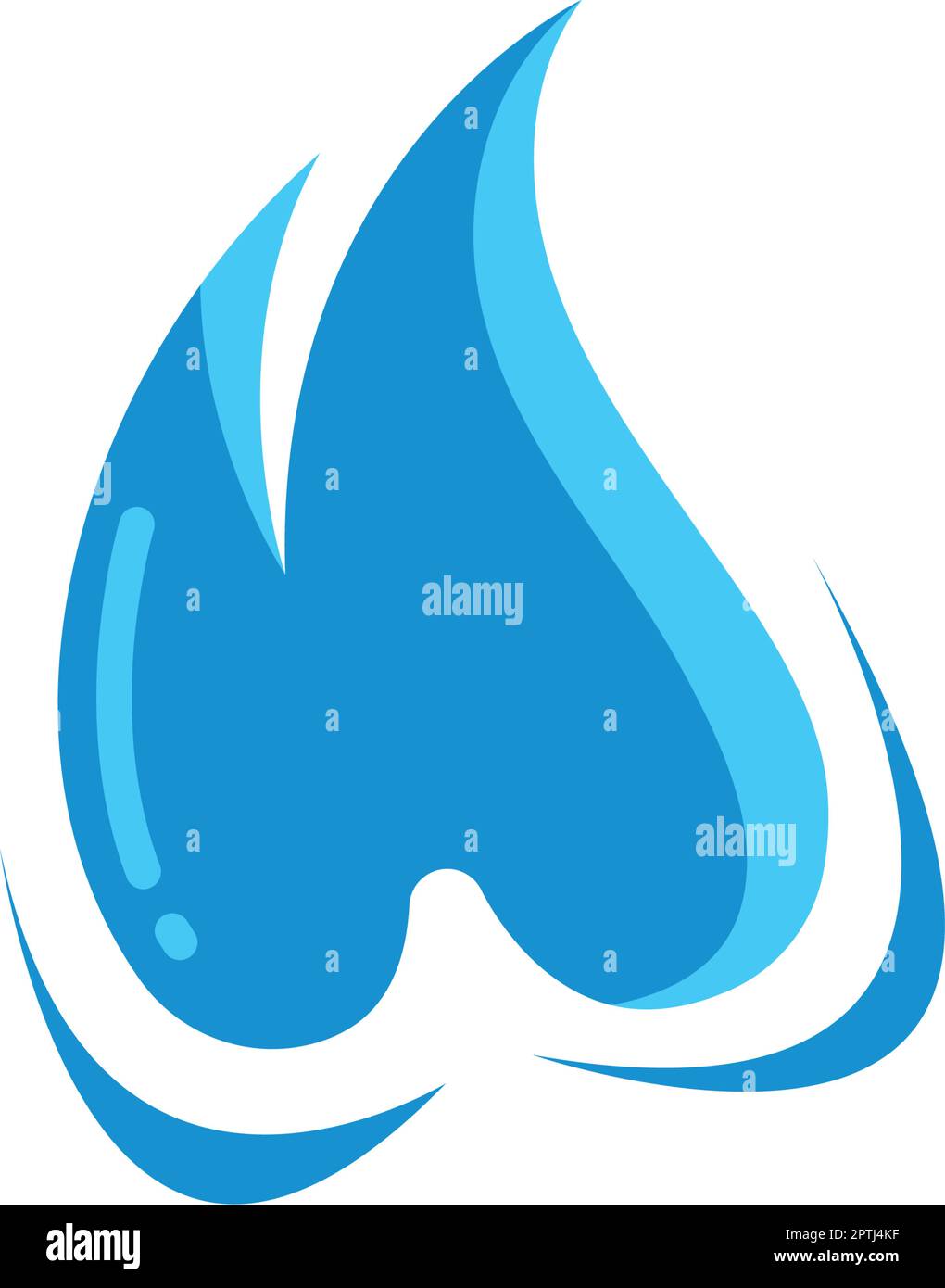 abstract w letter water concept design icon vector template Stock ...