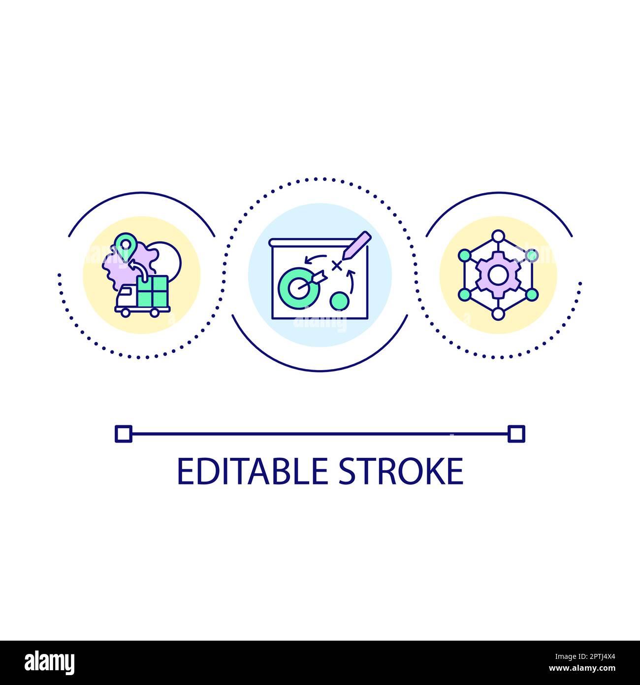 Logistic efficiency Stock Vector Images - Alamy