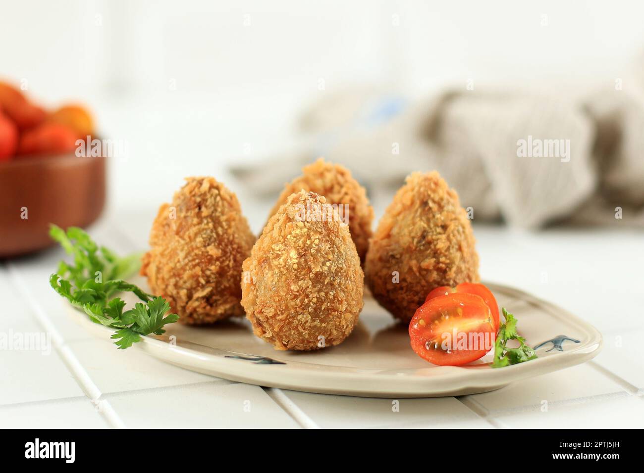 Coxinha de Frango, Deep Fried Brazilian Snack with Chicken. Party Snack ...