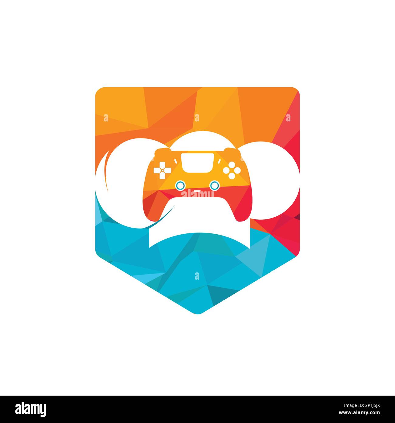 Gamer cafe vector logo design template. Chef hat with game console logo ...