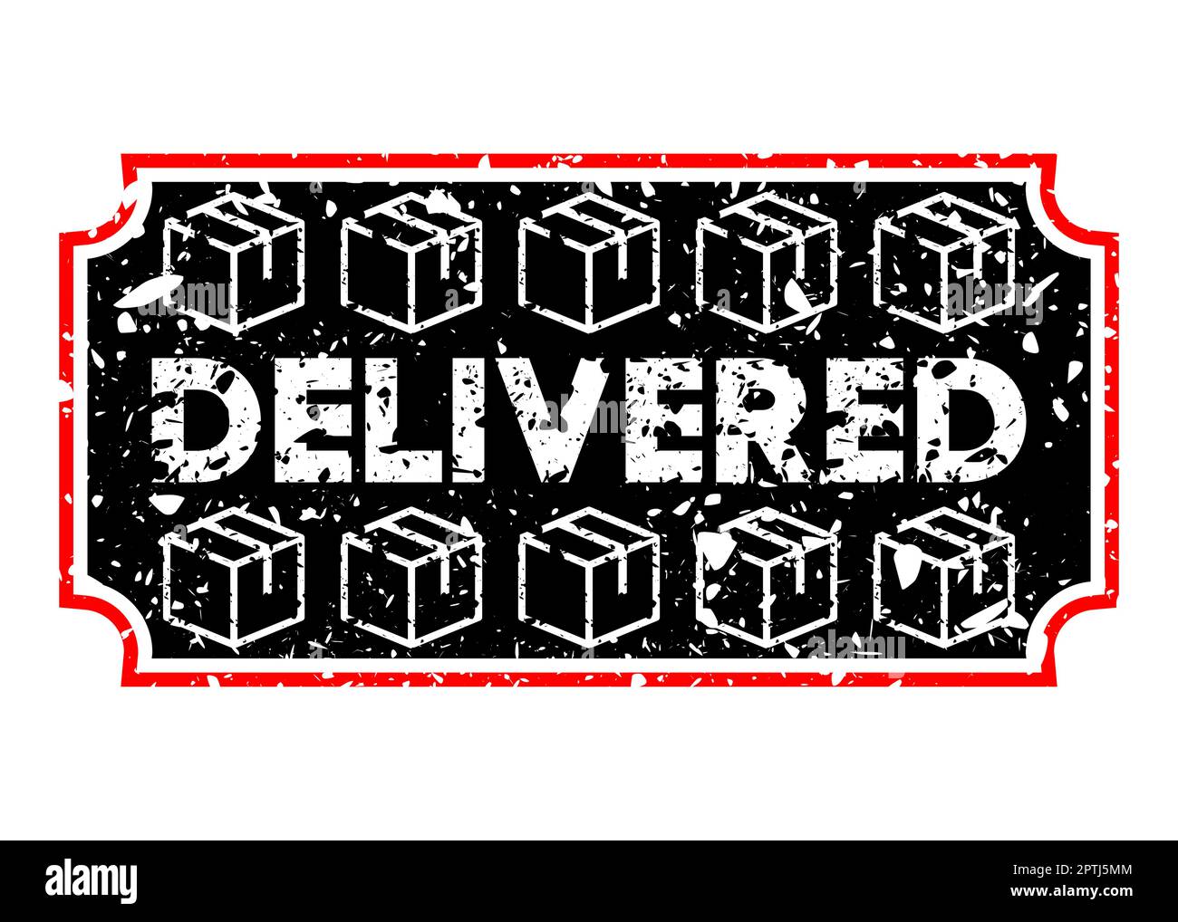 Delivered stamp sign seal hi-res stock photography and images - Alamy