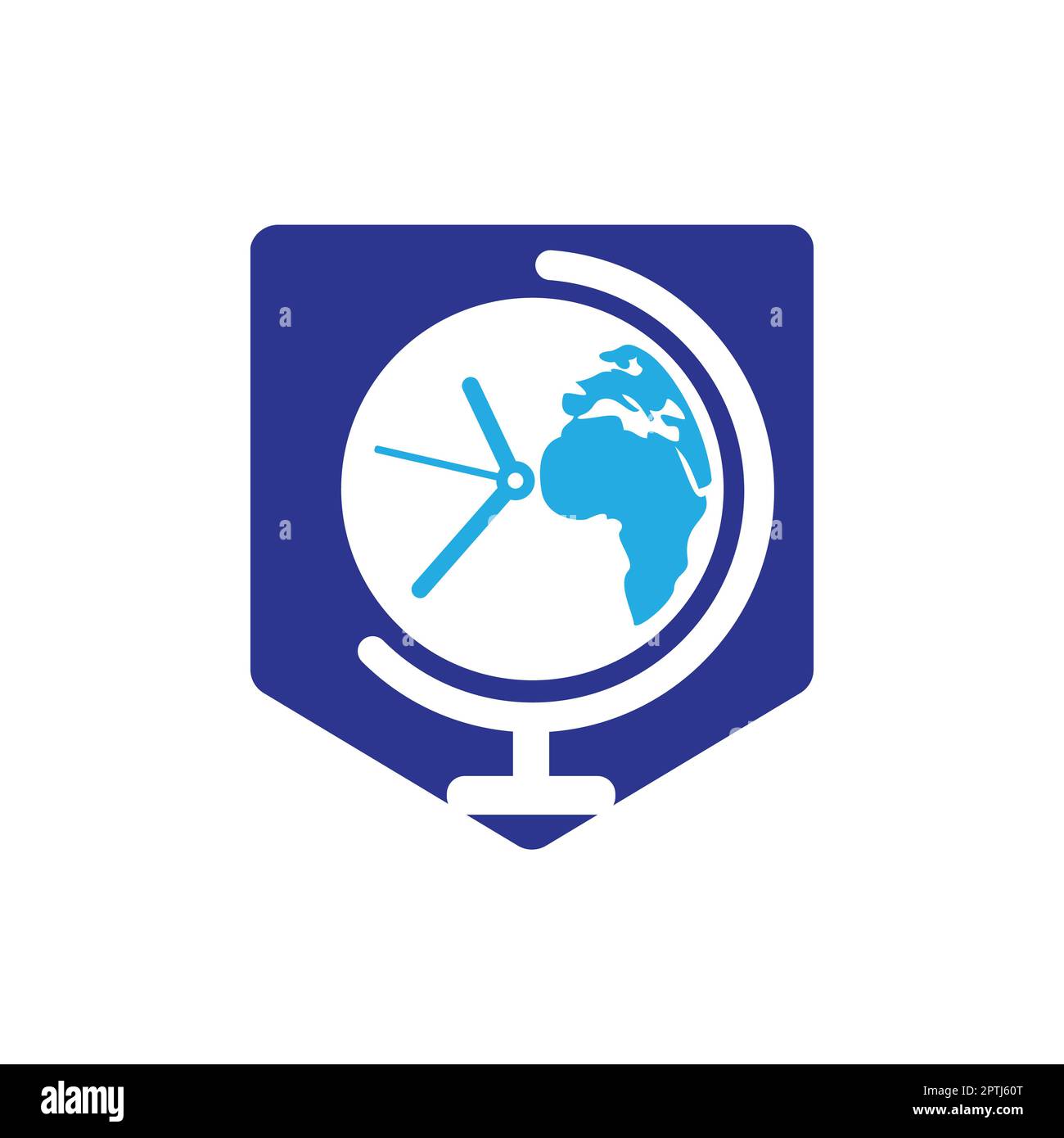 Time world vector logo design template. Time planet symbol or icon ...