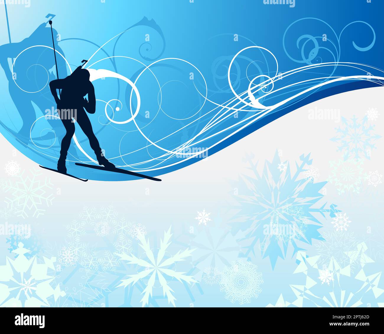 Biathlon Challenge Banner Stock Vector Image & Art - Alamy