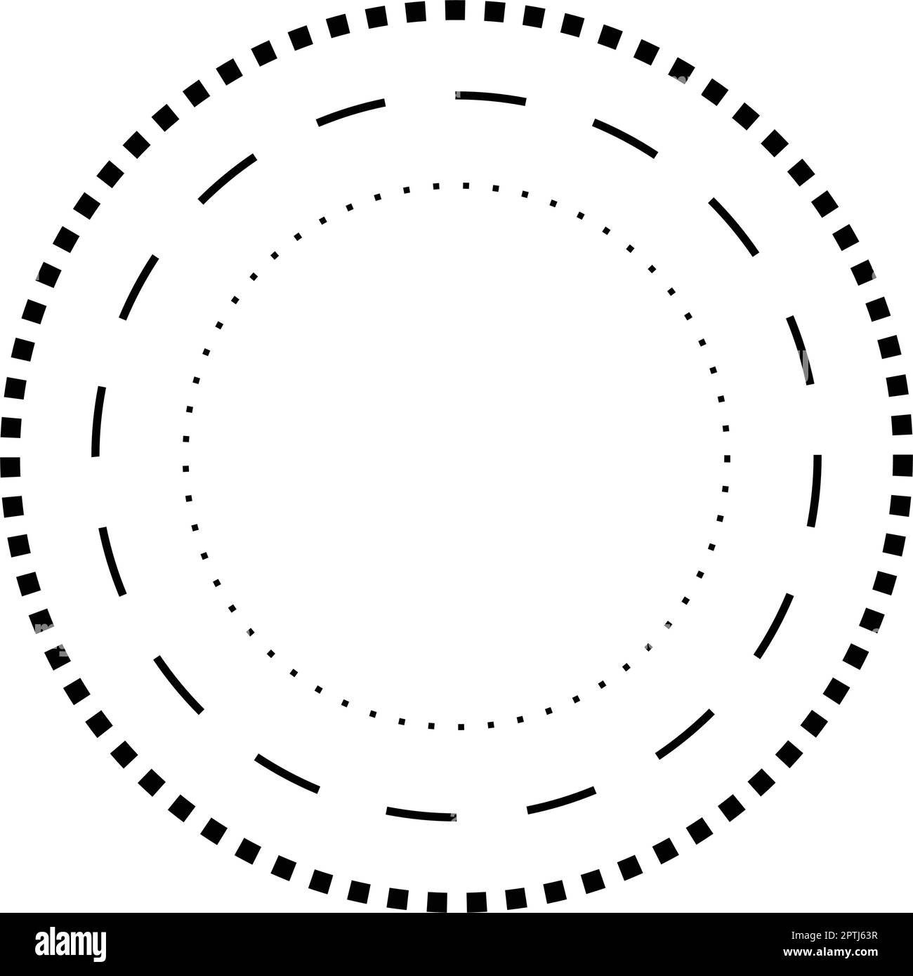 Tracing circle shape lines element for preschool, kindergarten and ...