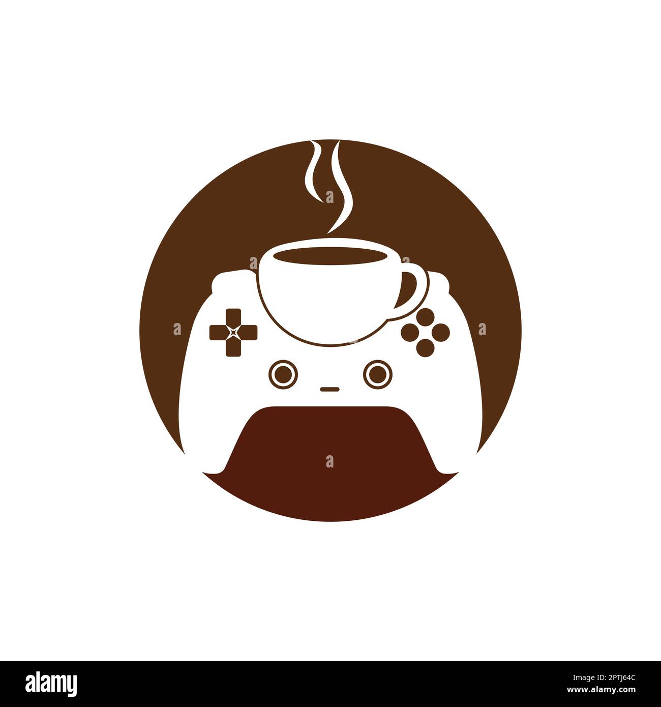 Gamer cafe vector logo design template Stock Vector Image & Art - Alamy