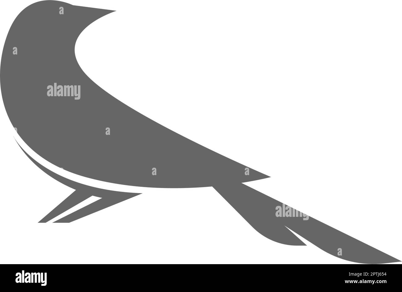 Magpie logo icon illustration design Stock Vector Image & Art - Alamy