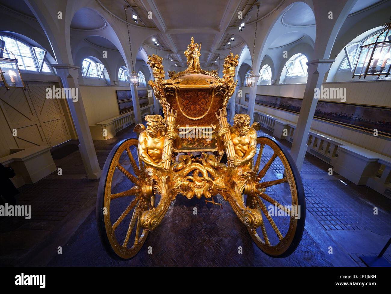 File photo dated 04/04/23 of the Gold State Coach on display at the ...