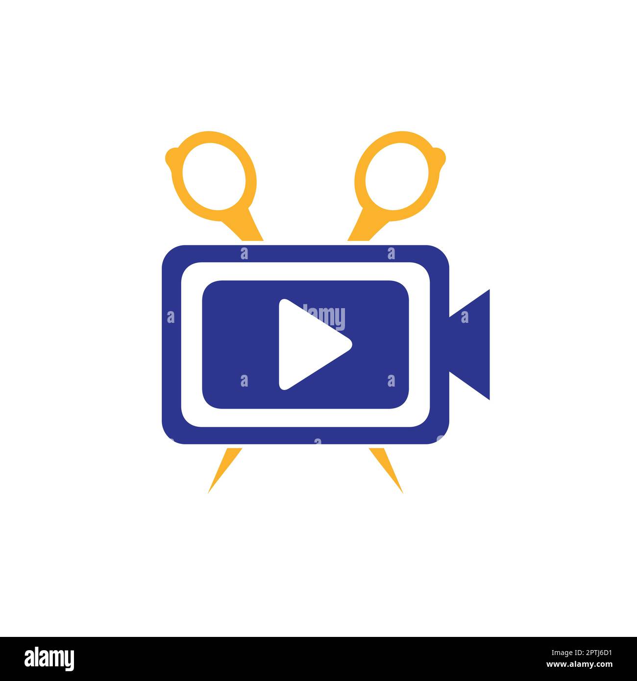 Movie film editor vector logo design. Video editing logo concept Stock ...